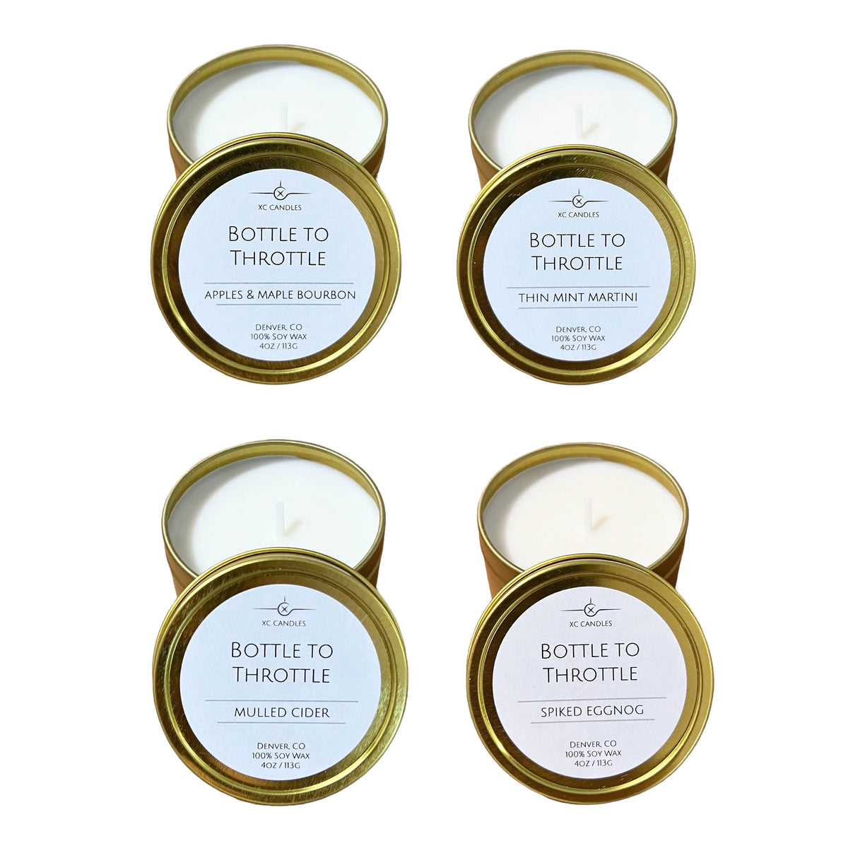 BOTTLE TO THROTTLE — Holiday Cocktail Series: Airplane Candle, Scented ...
